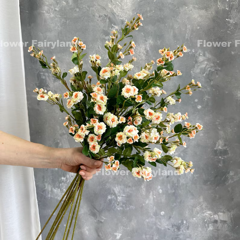 Miniature Rose Long Stem | Artificial Flower | DIY | Floral | Wedding ...